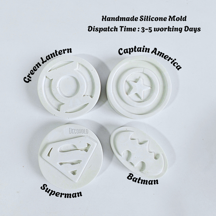 Superhero Logo Mold - Set of 4 (Kids Paint Kit) – Decohold