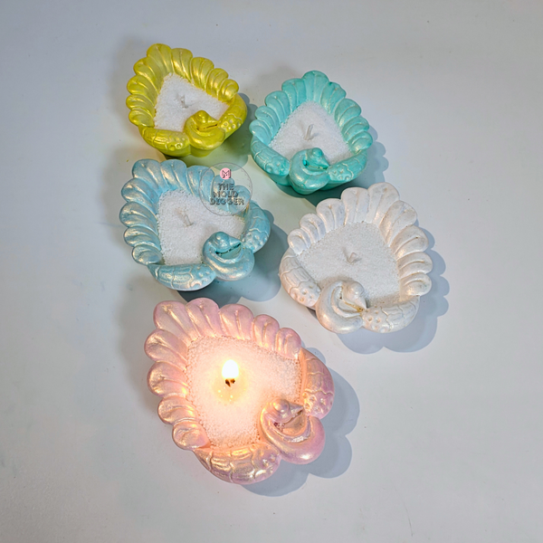 Peacock Mini Diya Mold – Decohold